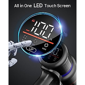 Cordless Vacuum Cleaner, 500W/40Kpa Stick Vacuum Cleaner with Touch Screen, Max 60 Mins Runtime, Anti-Tangle Vacuum Cleaner for Home, 2023 Latest Motor, Wireless Vacuum for Pet Hair/Carpet/Hard Floor
