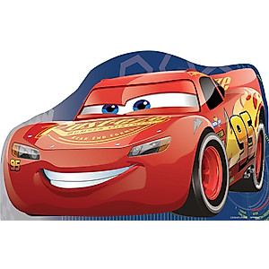 Party City Lightning McQueen Cardboard Cutout, 3ft Wide, Freestanding Decoration, Party Supplies, Cars 3, 1 Count