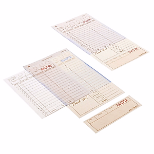 AmerCare Royal Tan Guest Check Paper Receipt Book, Carbonless Order Book with 15 Lines, 2 Part Loose, Pack of 250 Server Notepad Books