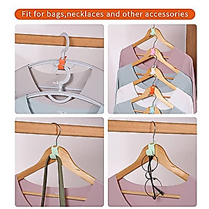 SLMT Clothes Hanger Connector Hooks 50PCS Panda Shaped Space Saver Hanger Extender Hooks Closet Organizer for Plastic Hangers Velvet Hangers Wooden Hangers Wire Hangers Heavy Duty Hangers (50 Pack)