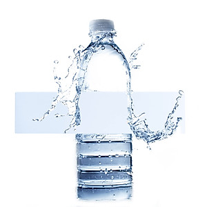 100 Pcs Water Bottle Labels Glossy White Waterproof Stickers ,2"×8" Printable Blank Wraparound Rectangle Labels for Inkjet/Laser Printer