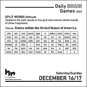 Daily Brain Games 2023 Day-to-Day Calendar