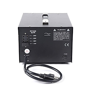 5000 Watt Voltage Converter Transformer- Heavy Duty Step Up & Step Down Power Converter, Convert 110-120V to 220-240V OR 220-240V to 110-120V– DC 5V USB Port(Four sockets)