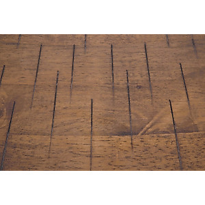 Signature Design by Ashley Glosco Farmhouse 25.5" Counter Height Saddle Barstool, 2 Count, Two-Tone Brown