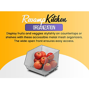 YBM Home Wire Mesh Storage Basket Organizer for CD and DVDs - 6 Pack