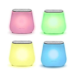 Project Nursery Bluetooth Smart Sound Soother with Multi-Color Nightlight, Alexa Enabled, Voice Control, 3 Natural Sounds, 3 Lullabies, Power Adapter Included