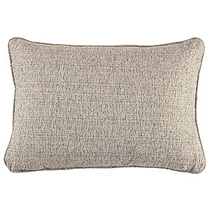 Signature Design by Ashley "Let's Stay Home" Scripted Throw Pillow, 22 x 16 Inches, Beige