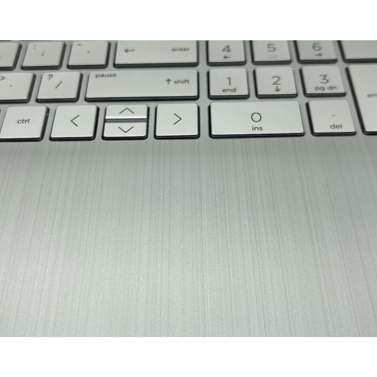 Replacement Upper Case Palmrest for HP 17-by 17-CA 17T-by 17Z-CA 17t-by400 17-by0026cy 17z-ca300 Series Laptop Non-Backlight Keyboard Assembly with ODD Top Cover L92785-001 Natural Silver