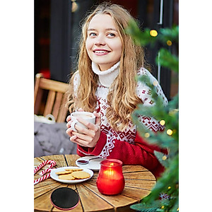 Coffee Mug Warmer, Electric Beverage Warmer, 3 Adjustable Mode Up to 55℃, Waterproof LED Backlit Display, Auto Shut Off, Water Coco Soup Milk