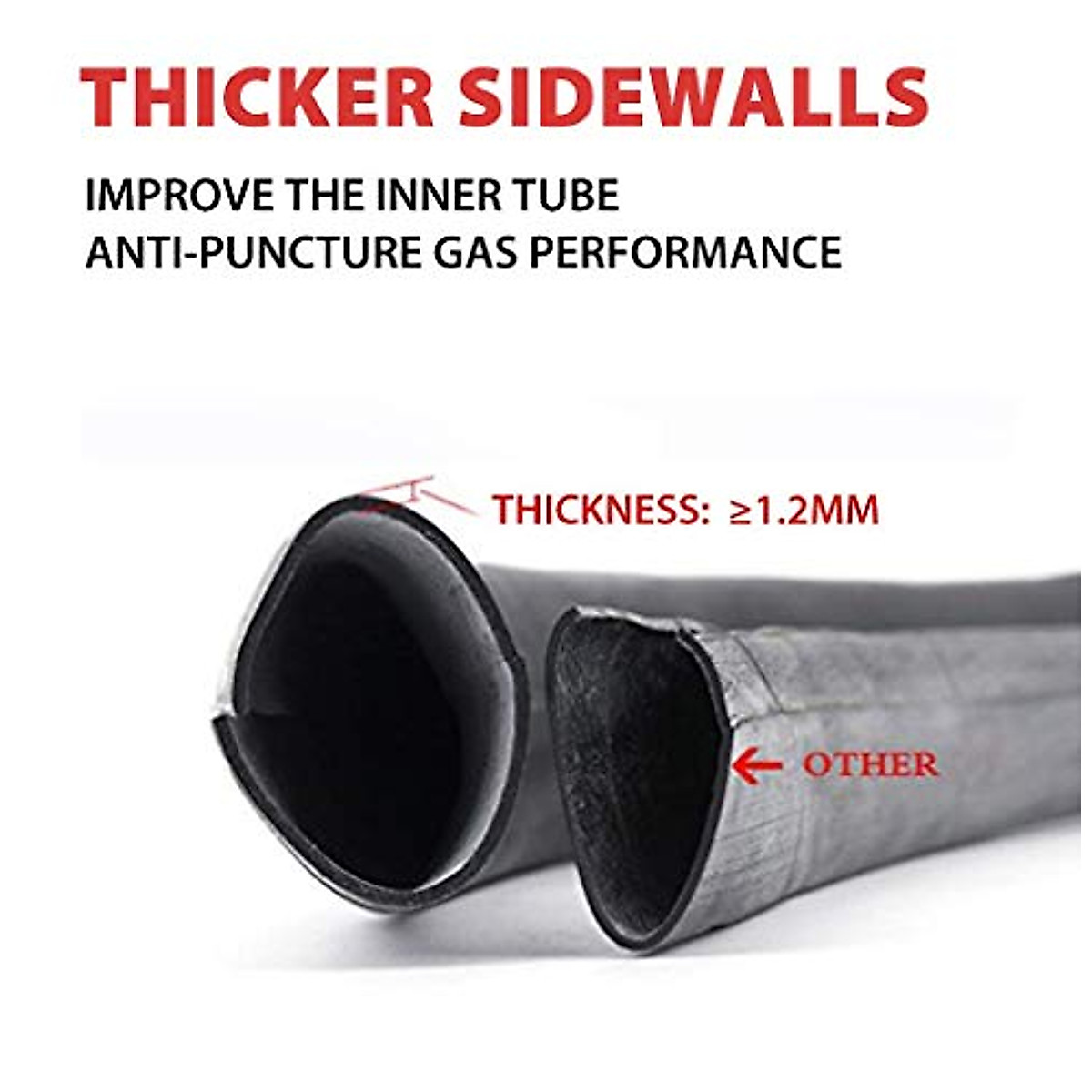 LotFancy 4.10/3.50-4" Inner Tube, 2Pcs 4.10-4 Replacement Tube for Hand Truck, Dolly, Hand Cart, Utility Wagon, Utility Carts, Garden Cart, Snowblower, Lawn Mower, Wheelbarrow, Generator and More