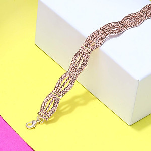 ZOLEAROPY Adjustable Cubic Zirconia Classic Tennis Bracelet For Women Chain Link Bangle Bracelet Jewelry