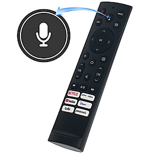 ERF3A90 Voice Remote Control Replace operates for Hisense Android Smart TV 55U8G 65U7G 75U7G 65U88G 55U78G 55U7G 55U88G 65U78G 65U8G 75U78G 75U9DG 43A53FUA U88G Series 50A53FUA 50A66FUA 55A53FUA
