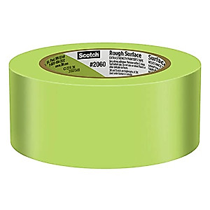 Scotch Painter's Tape 2060-48MP ScotchBlue Rough Surface Painters Tape, 1.88" Width, Green