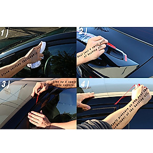 Window Visor Compatible with 2006-2012 Ford Fusion, Slim Style Acrylic Smoke Tinted & Semi-Transparent 4PCS Sun Rain Shade Guard Wind Vent Air Deflector by IKON MOTORSPORTS, 2007 2008 2009 2010 2011