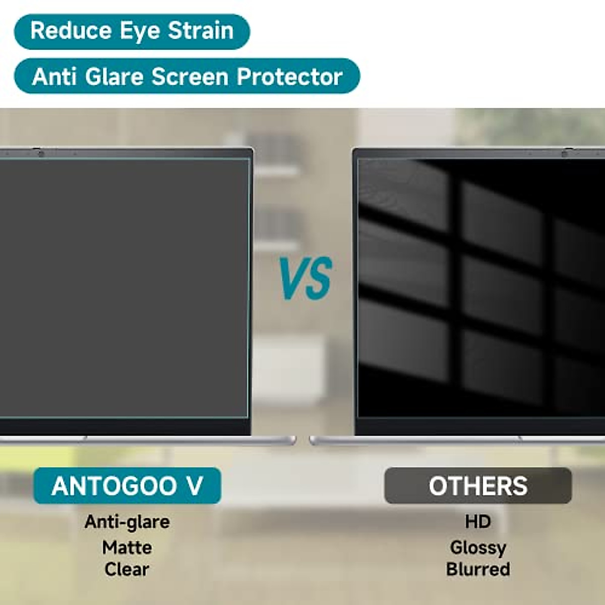 2 Pack 17 Inch Anti Blue Light Screen Protector for Dell XPS 17/Dell Precision 17", Reduce Eye Strain Anti Glare Blue Light Blocking Screen Protector for 17’’ with 16:10 Resolution Laptop