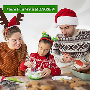 6PCS Silicone Spatulas, MONGSEW Food Grade Heat Resistant Rubber Spatula Set, Kitchen Spatulas for Baking, Cooking and Mixing, BPA-Free, Dishwasher Safe (Set of 6, Multi Colors)