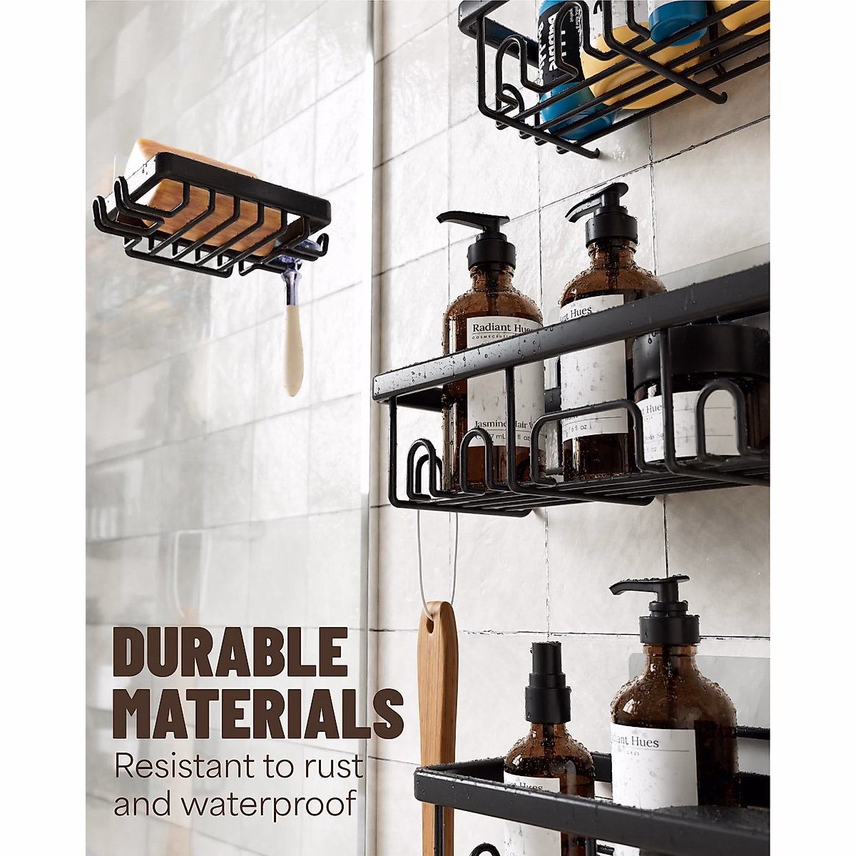 Veken SHOWER CADDY&RAIN SHOWER HEADS WITH HANDHELD SPRAY COMBO