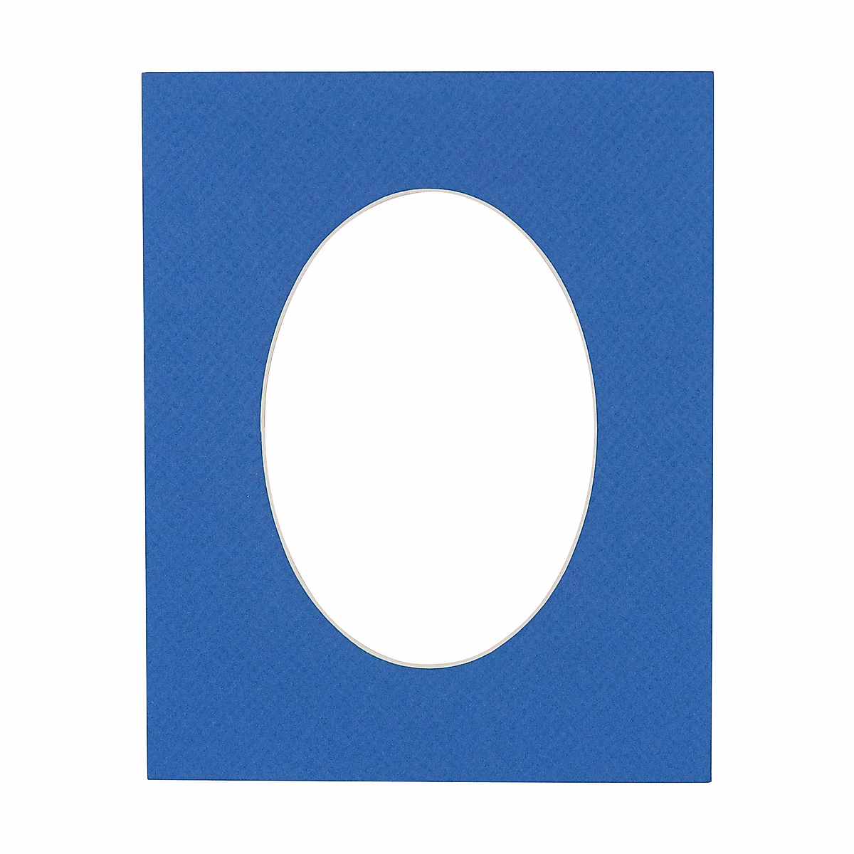 CountryArtHouse Royal Blue Acid Free 11.5x17 Oval Picture Frame Mat with White Core Bevel Cut for 8.5x11 Pictures - Fits 11.5x17 Frame - Pack of 1 Matboard