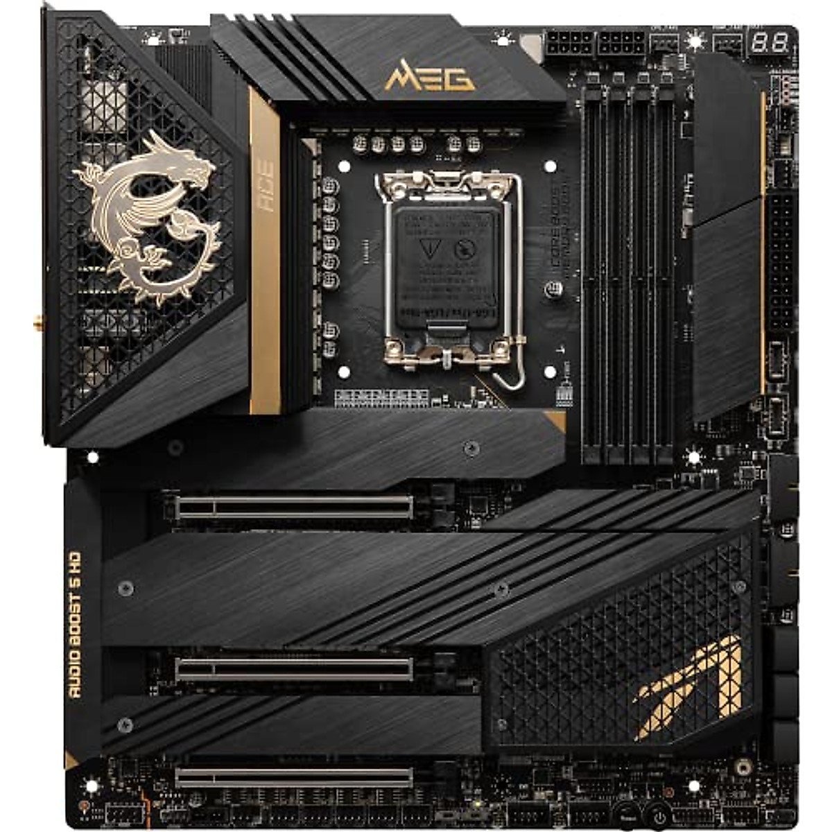 MSI MEG Z690 ACE Gaming Motherboard (E-ATX, 12th Gen Intel Core, LGA 1700 Socket, DDR5, Thunderbolt 4, PCIe 5, Dual 2.5G LAN, M.2 Slots, Wi-Fi 6E)