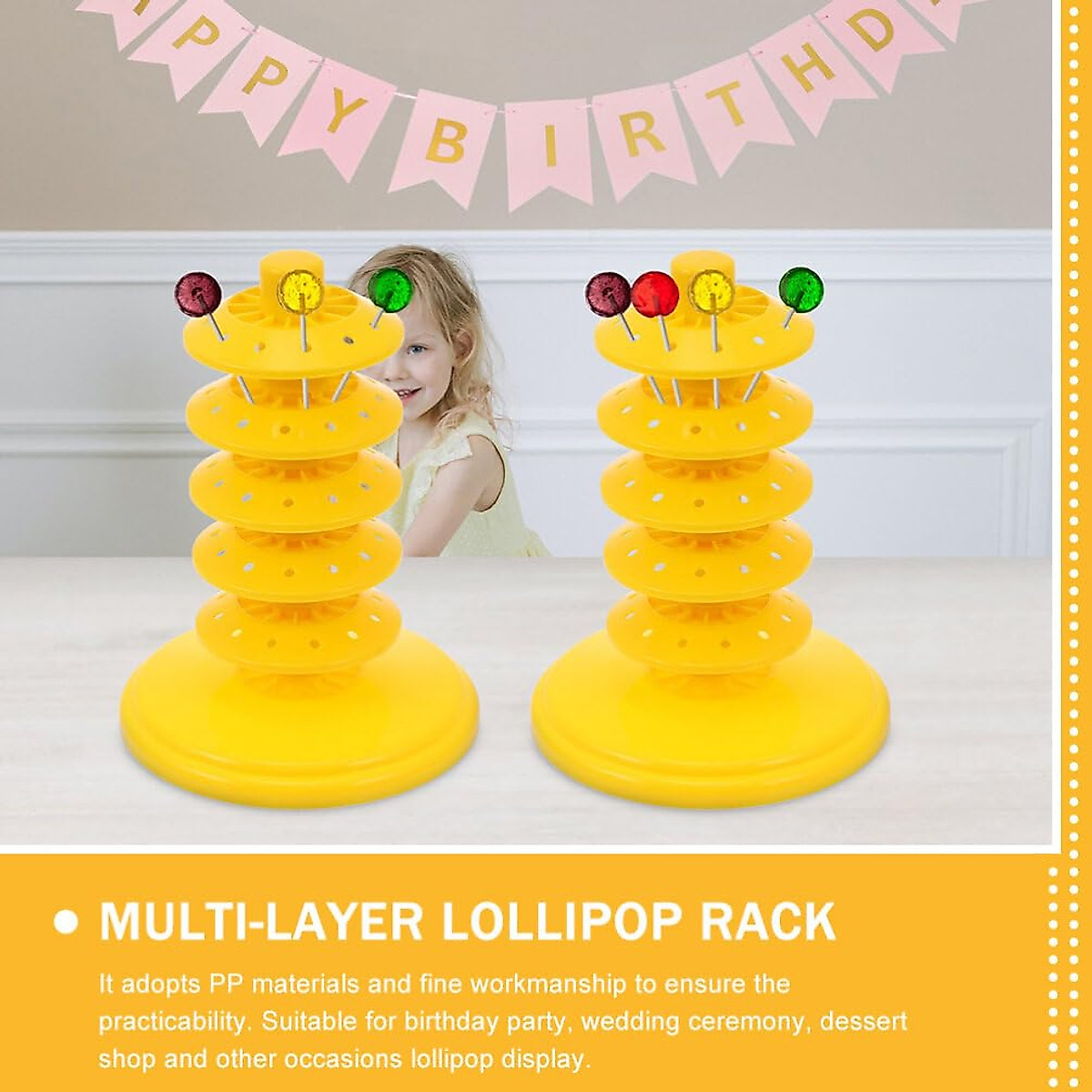 Mobestech Lollipop Stand Lollipops Stand Desktop Stand Cake Pop Display Lollipop Supplies Wedding Cake Decor Lollipop Sticks for Cake Pops Table Top Decor Multifunction Socket Pp Material