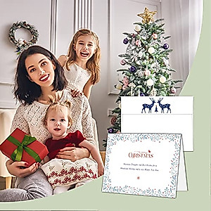 Goefun Blank Note Cards and Envelopes 5 x 7 Folded Cardstock and A7 Envelopes Self Seal 100 Pack for Invitations, Wedding, DIY Greeting Cards, Birthday