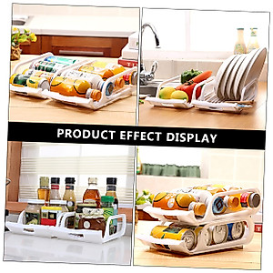 DOITOOL Plastic White Beverage Rack, 20 in L x 10 in W x 6 in H