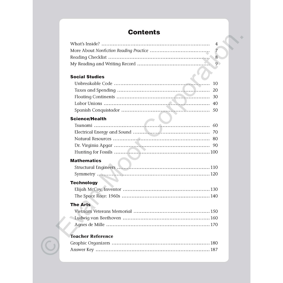 Evan-Moor Non-Fiction Reading Practice, Grade 4
