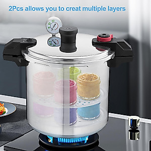 RNSXYAT 2Pcs Pressure Canner Rack, 11 Inch Pressure Cooker Canning Racks, Premium Canner Rack for Pressure Canner, Stainless Steel Pressure Canner Rack Compatible with Presto, All-American and More