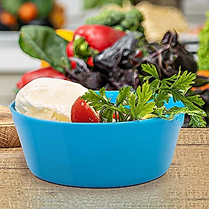 Kryllic Kids Bowls Plastic Bowls Set of 12 Plastic Cereal Bowls 10oz in 4 Colors Toddler Kid Bowl Microwave Safe Bowls Dishwasher Safe Small Bowls Colored Snack Bowls For Kids