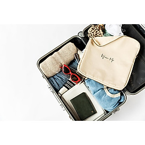 Two-Sided Travel Laundry Bag/Packing Cube for Travel (NATURAL)