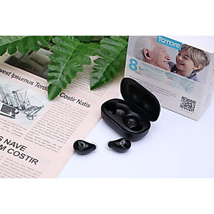 TOMORE TM-108 8 Channel Digital Rechargeable Hearing Amplifier with Touch Control, Howling Suppression, 200h Battery Life, Noise Reduction for Senior Hearing Loss People