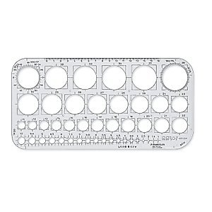 STAEDTLER Mars 576 01 F Circle Template - Transparent (Pack of 1)