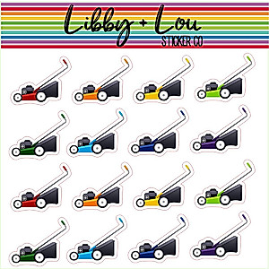Lawn Mower Planner Stickers | Libby and Lou Sticker Co