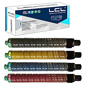 LCL Compatible Toner Cartridge Replacement for Ricoh MP C4502 C4502A C5502 C5502A 841751 841754 841753 841752 841679 841682 841681 841680 (4-Pack Black Cyan Magenta Yellow)