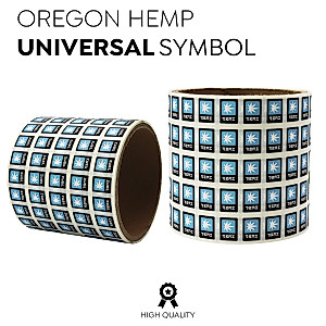 THC Solutions Universal Symbol Label 1, 000 Count