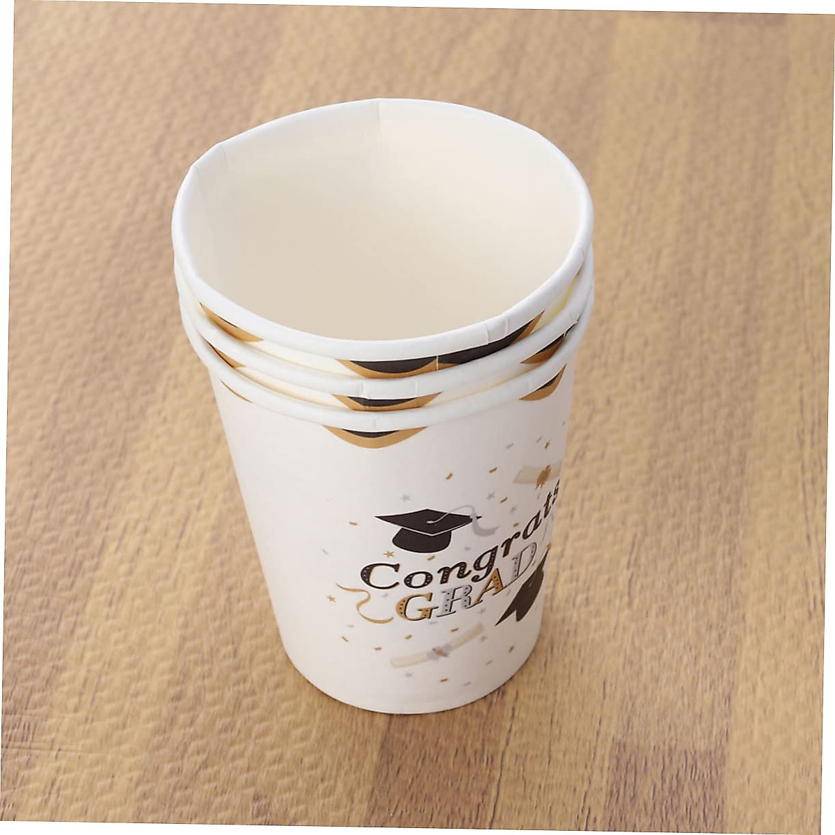 MUSISALY 10pcs Graduation Cups Disposable Cups Beer Paper Mugs Class of 2022 Paper Cups Congrats Grad Cups Beverages Cups Disposable Paper Cups Graduation Season Grace