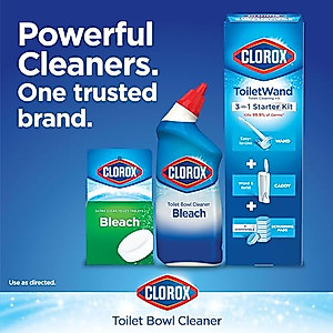 Clorox Toilet Bowl Cleaner, Rain Clean - 24 Ounces (Package May Vary)