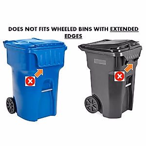 Best Critter Proof Trash can lid Lock, True Auto-Release During Collection Process, Protect Against Animals Like Raccoons, Opossum or Wind, Easy to Install, Always Holds lids Locked.