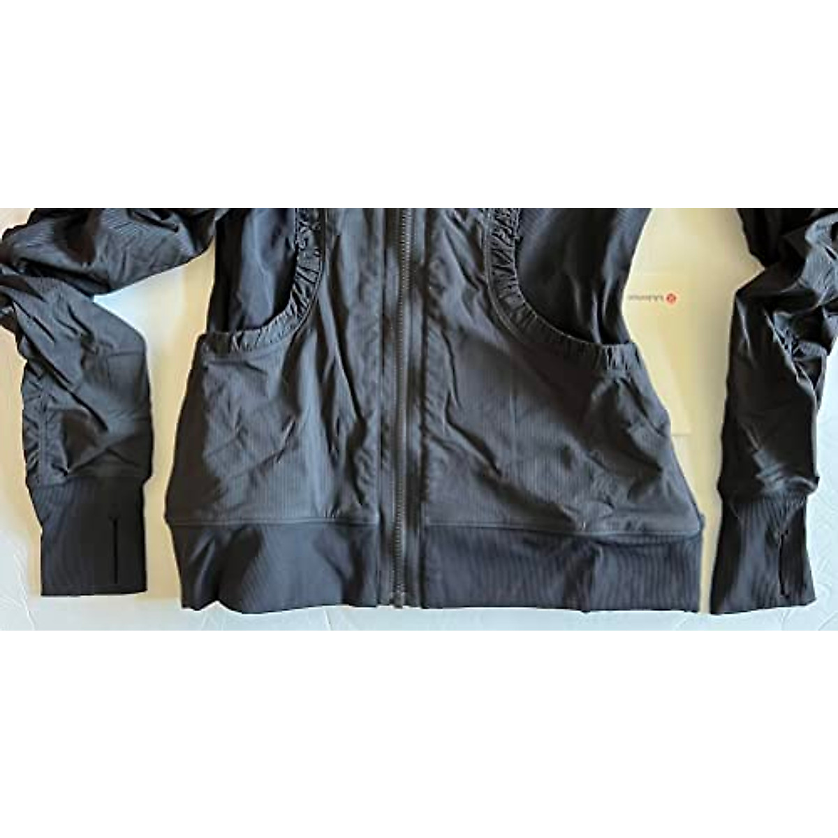 Lululemon Athletica Women's Hoodie Reversible Dance Studio Jacket Full Zip Size 8 Slim Fit Hoody (Black - BLK)