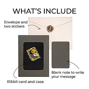 Ribbli Pop Up Birthday Card, Happy Birthday Card, 3D Black and Gold Birthday Card, with Envelope