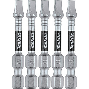 Makita E-01030 Impact XPS™ #10 Slotted 2" Power Bit, 5/pk