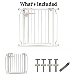 BalanceFrom Easy Walk-Thru Safety Gate for Doorways and Stairways with Auto-Close/Hold-Open Features