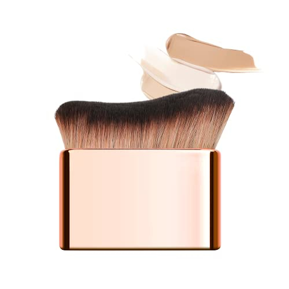 2023 New Siren Makeup Brush, BeCausePro Siren Brush,Siren Makeup Brush, Suitable for liquid cosmetics (Rose Gold)