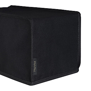 PlayVital Black Nylon Horizontal Dust Cover for Xbox Series X Console, Soft Neat Lining Dust Guard, Anti Scratch Waterproof Cover Sleeve for Xbox Series X Console