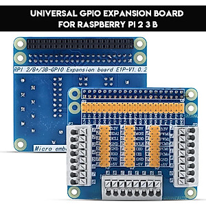 RedTagCanada For GPIO Expansion Board Raspberry Pi Shield for Arduino for Raspberry PI 4B/3B GPIO Extension Board Multi-Function with Screw Accessories for Raspberry Pi 3/2 DIY Kit w/40 pins F/F cable