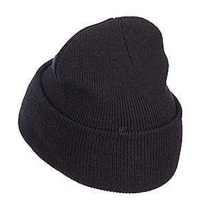 e4Hats.com US Army Retired Military Embroidered Long Beanie - Black OSFM