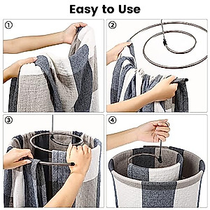 Cabilock 2Pcs Spiral Shaped Clothes Drying Rack Stainless Steel Laundry Hanger Quilt Blanket Hanger for Bed Sheet Blanket Coverlet Bath Towel