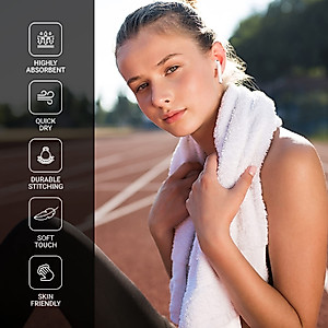 Infinitee Xclusives Bundle of Red Kitchen Towels Pack of 6 with Hand Towels Pack of 6 16x28 Inches