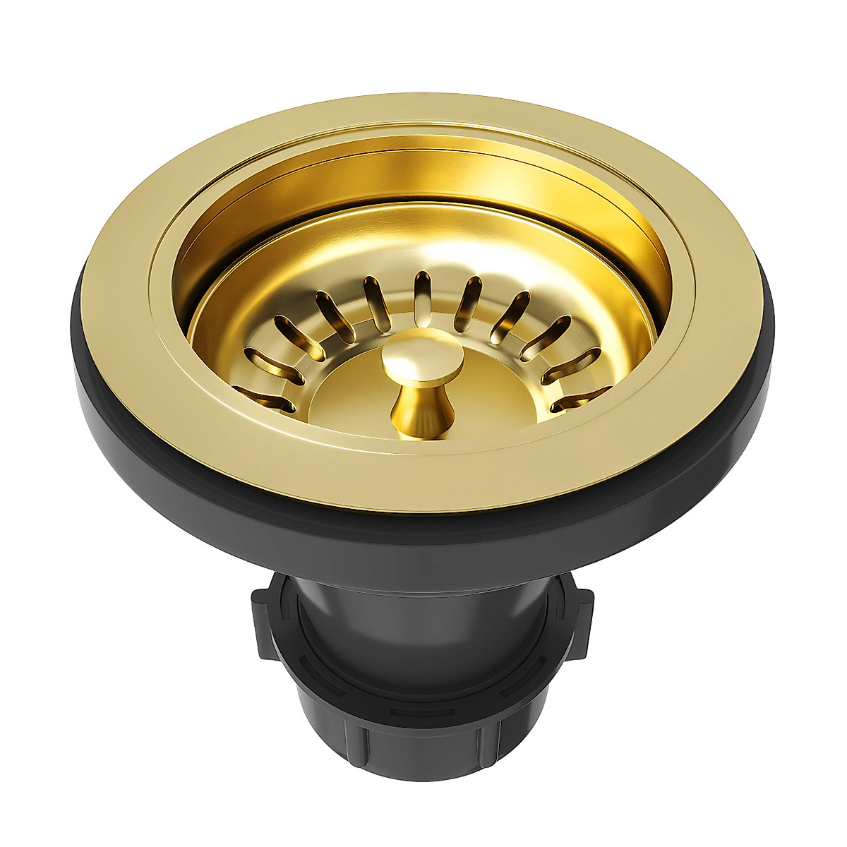 VIGO 4 in. Kitchen Sink Strainer in Matte Brushed Gold - VGSTRAINERMG