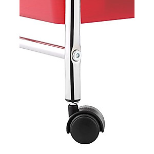 Whitmor 10 Drawer - Rolling Craft Organizer Cart - Chrome 15.25x13.50x35.25